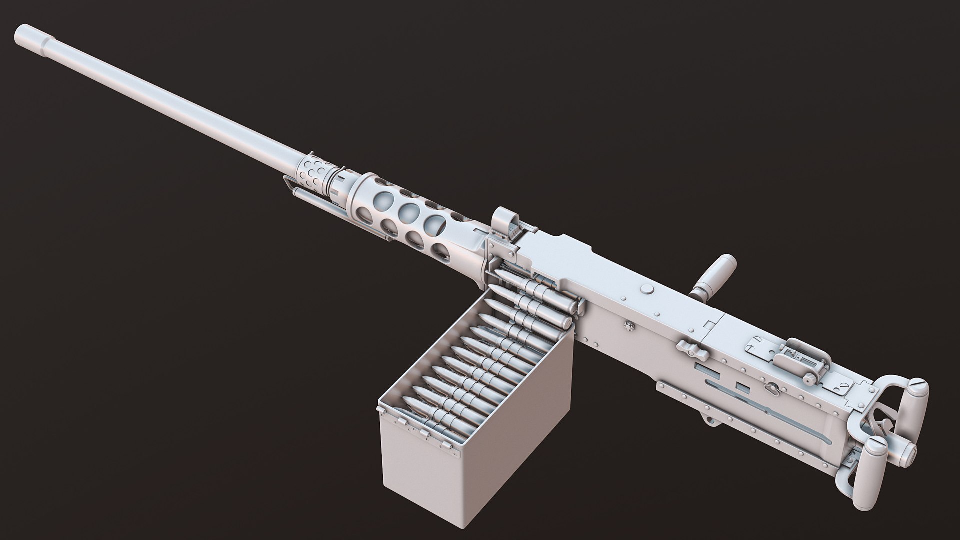 Browning M2 3D Model - TurboSquid 1938014
