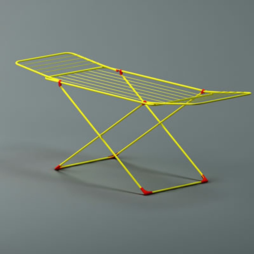 3d clothes dryer rack drying model