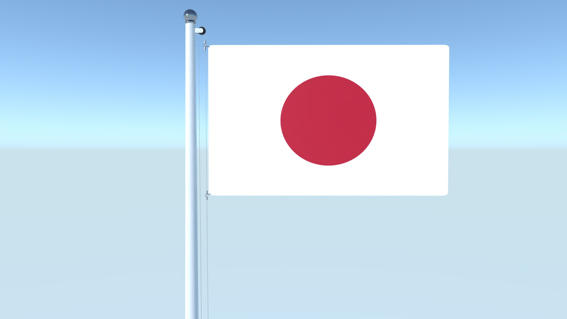 3D Model Animated Flag Of Japan - TurboSquid 1757850