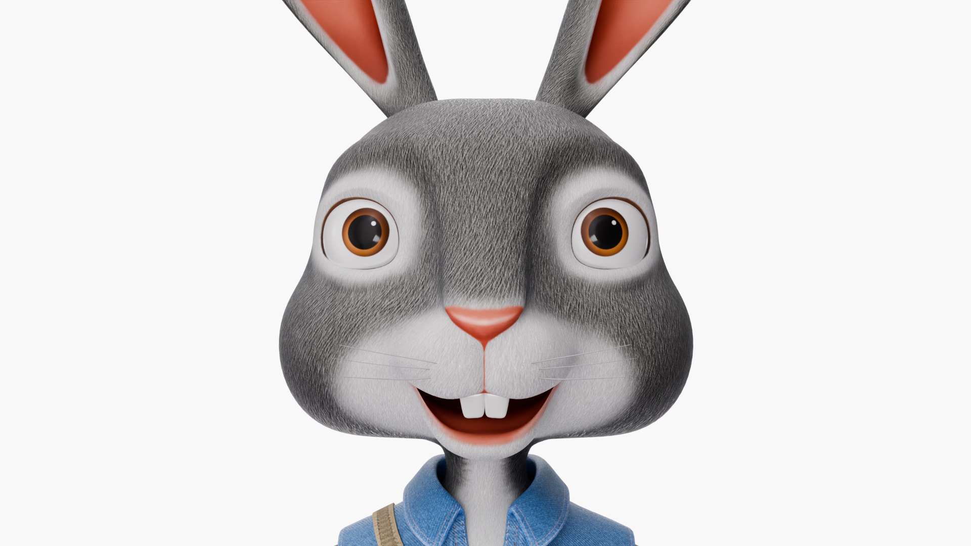 3D Cartoon Rabbit - TurboSquid 2164980