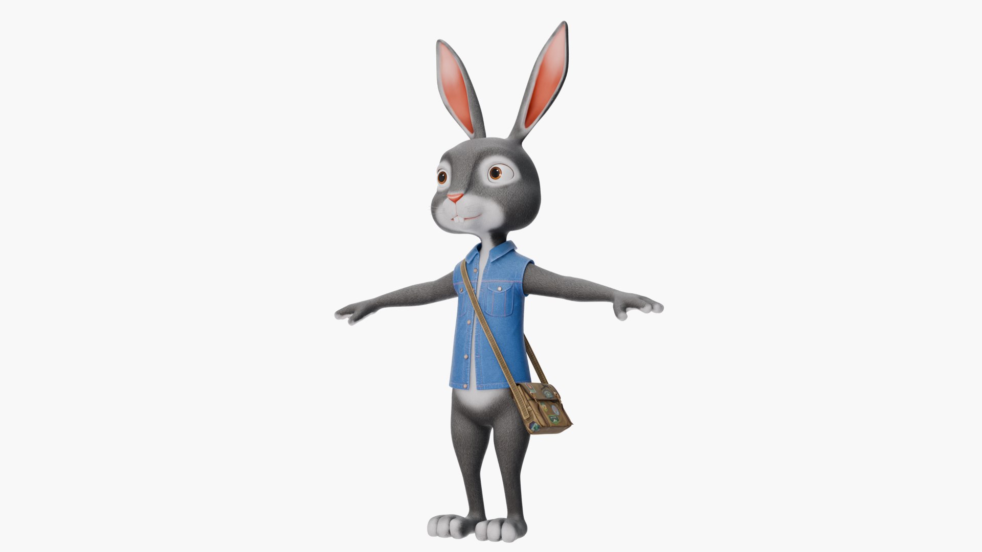 3D Cartoon Rabbit - TurboSquid 2164980