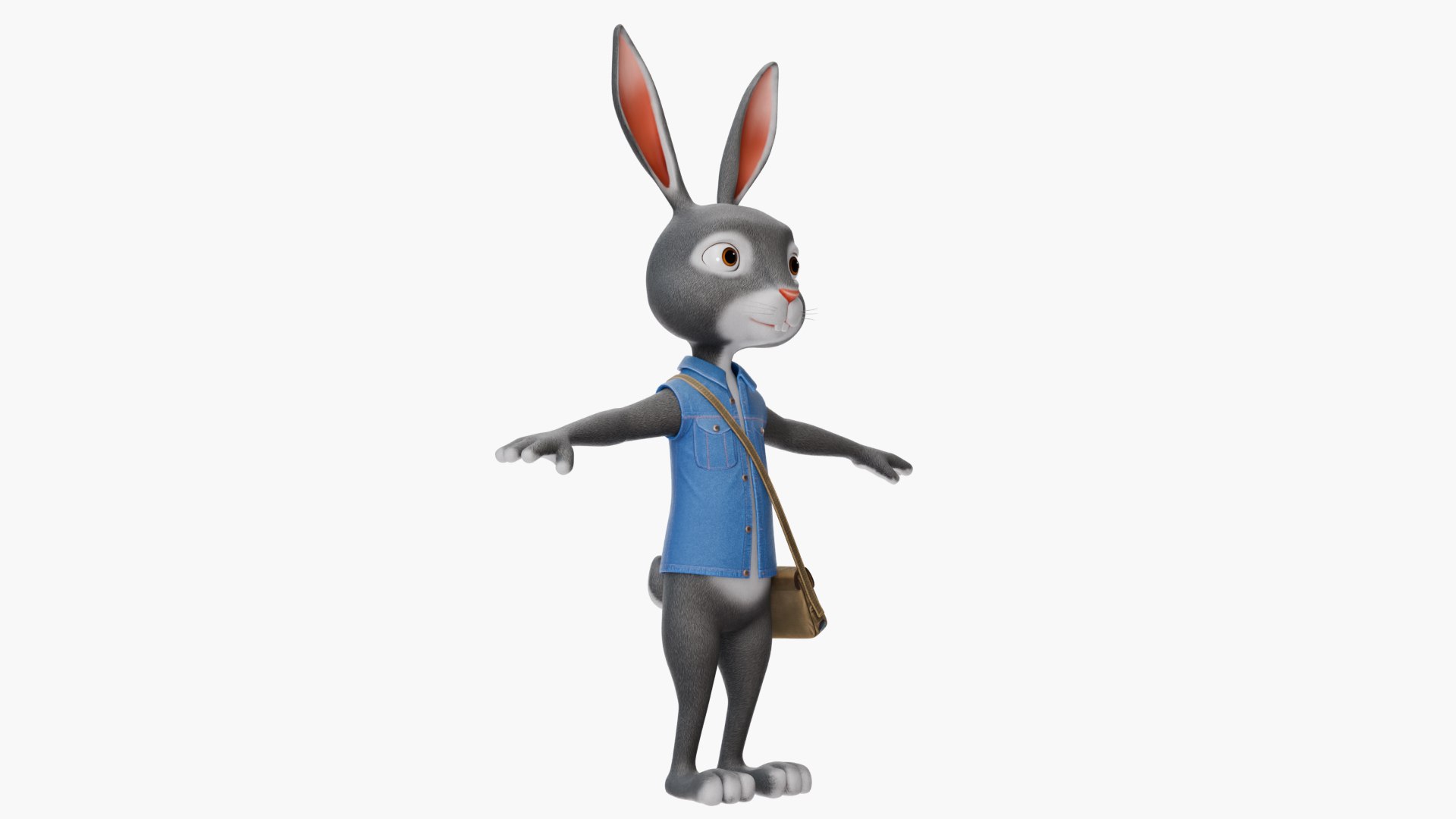 3D Cartoon Rabbit - TurboSquid 2164980