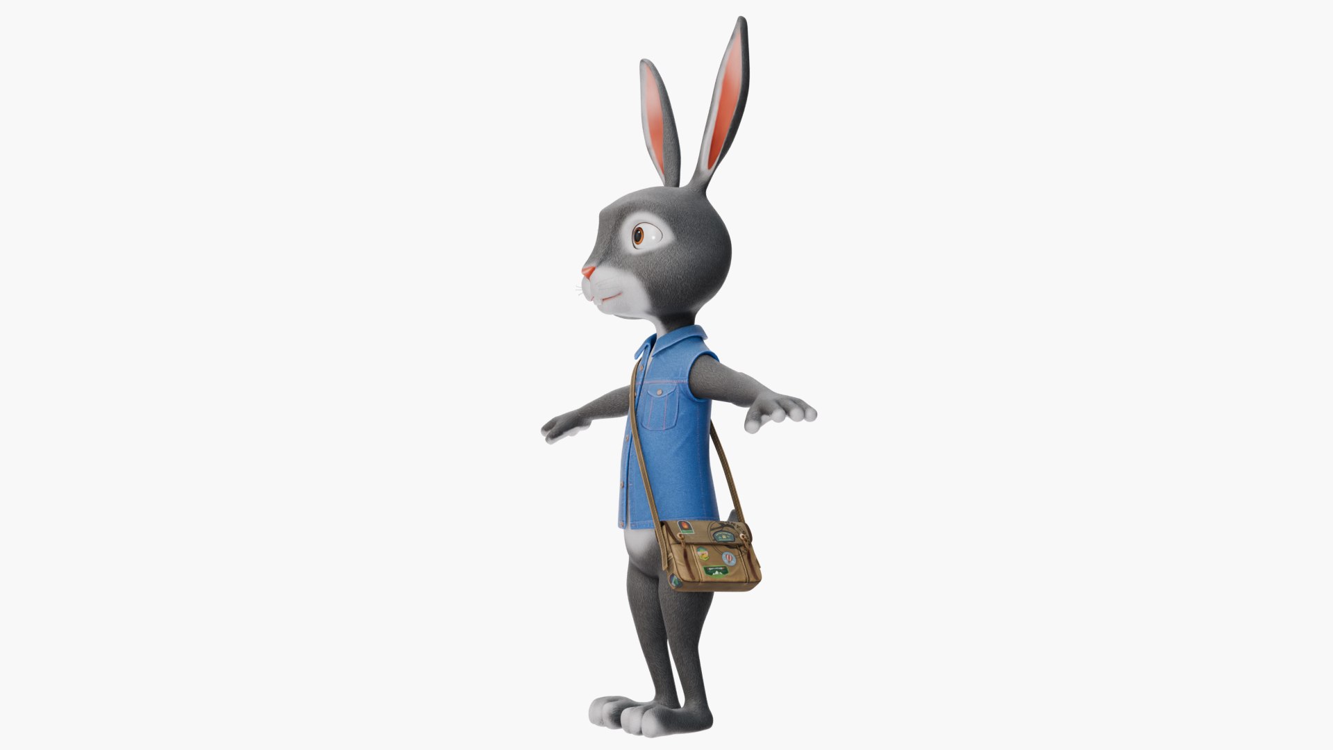 3D Cartoon Rabbit - TurboSquid 2164980