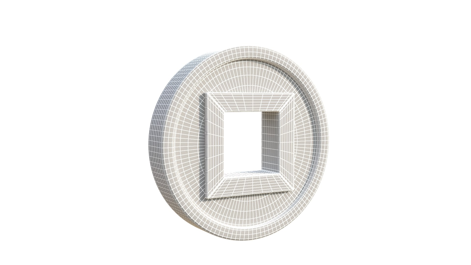 Coin With A Square Hole 3D Model - TurboSquid 2290980