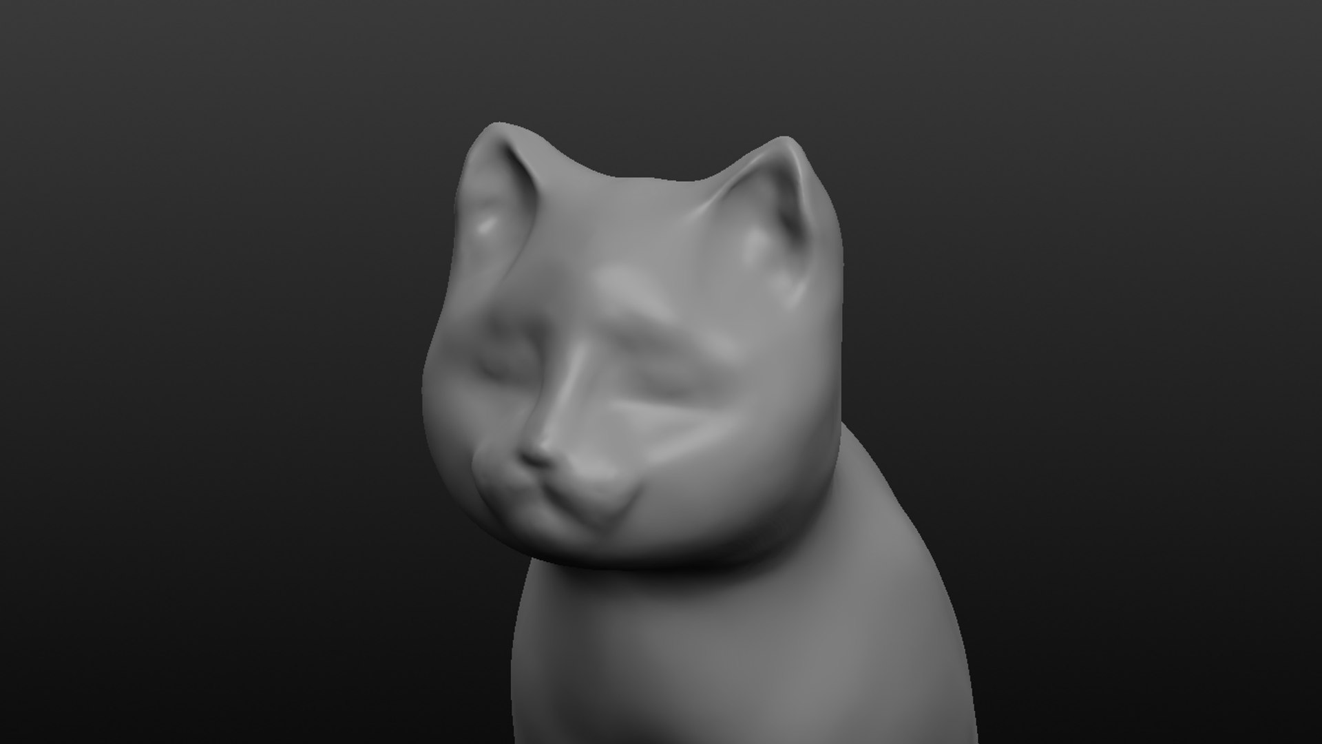 3d Realistic Cat Model