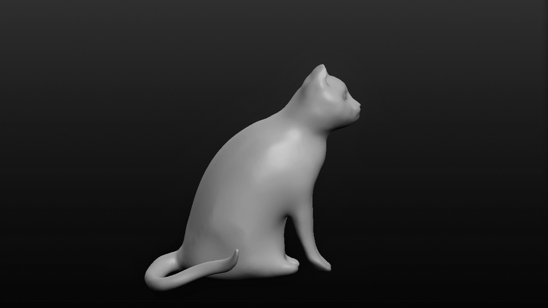 3d Realistic Cat Model
