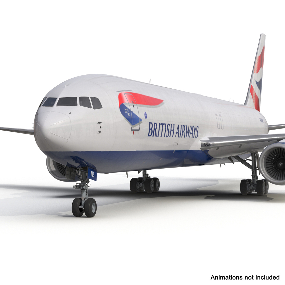 boeing 767-300f british airways 3d max