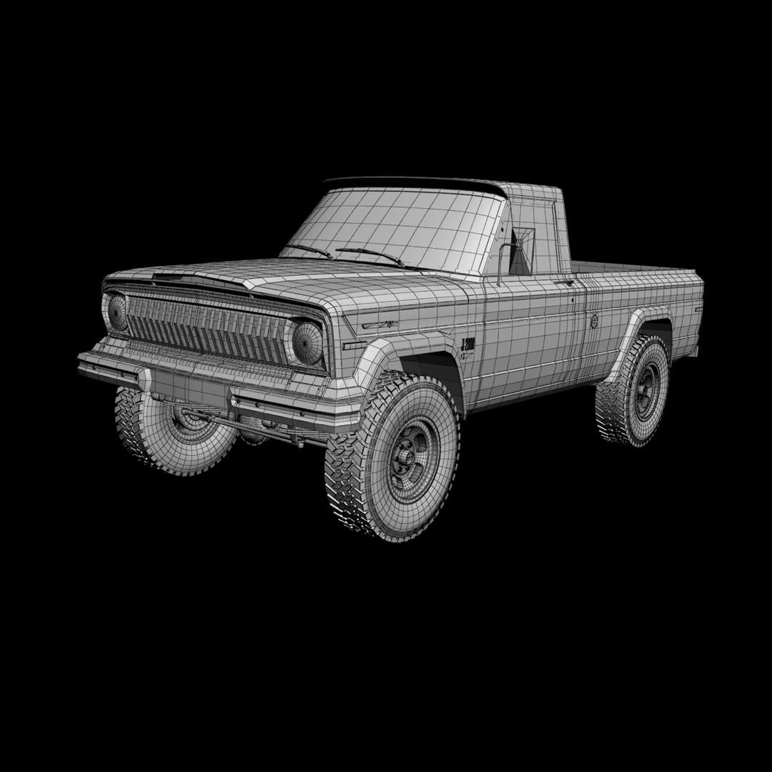 3D Model Jeep J2000 J10 Pickup - TurboSquid 1485997