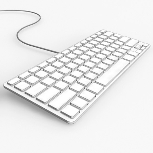 3d apple keyboard wired standard model