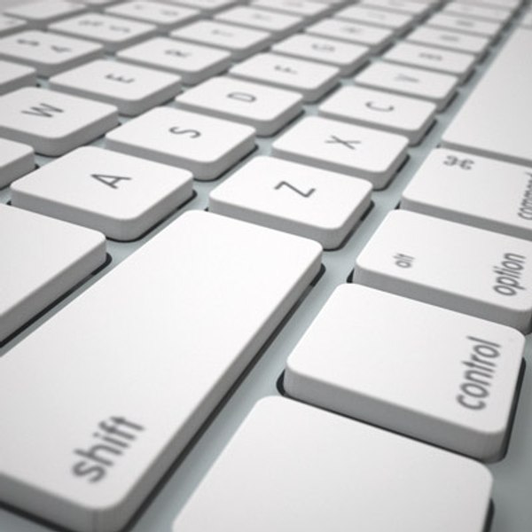 3d apple keyboard wired standard model