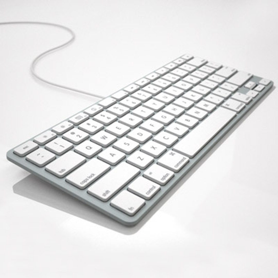 3d Apple Keyboard Wired Standard Model