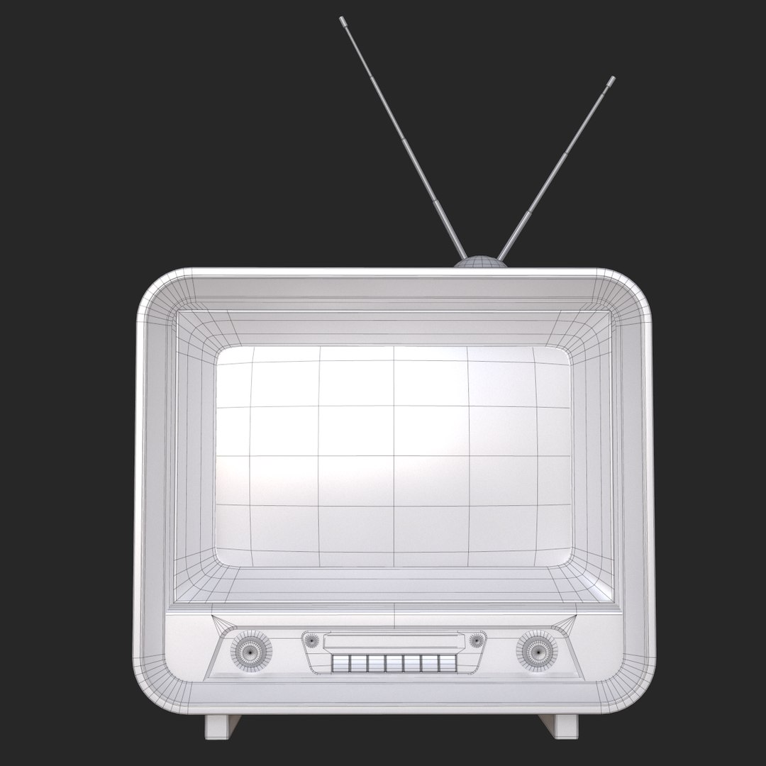 Old antique tv 3D model - TurboSquid 1421964