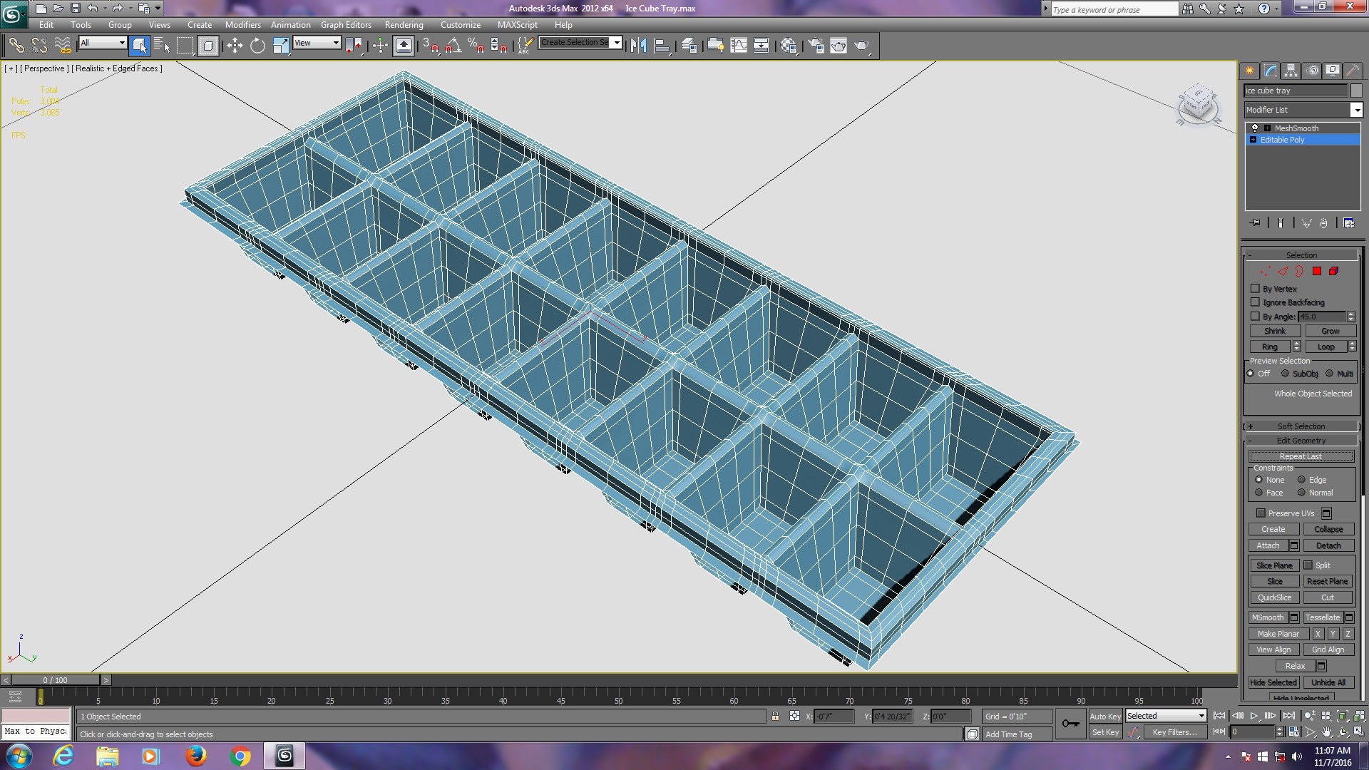 Ice Cube Tray 3d Max
