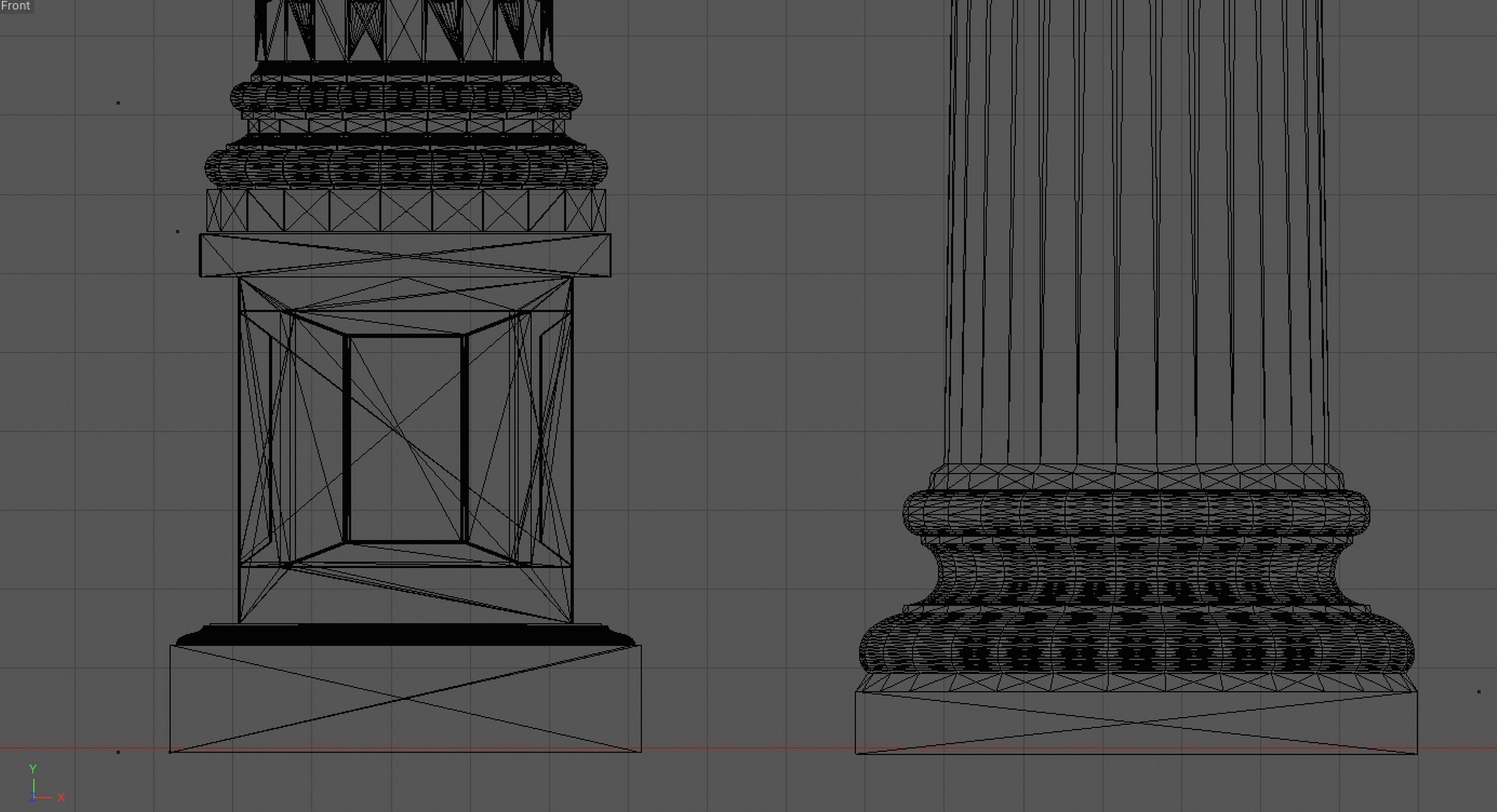 Set Of 6 Ancient Columns Model - TurboSquid 1952492