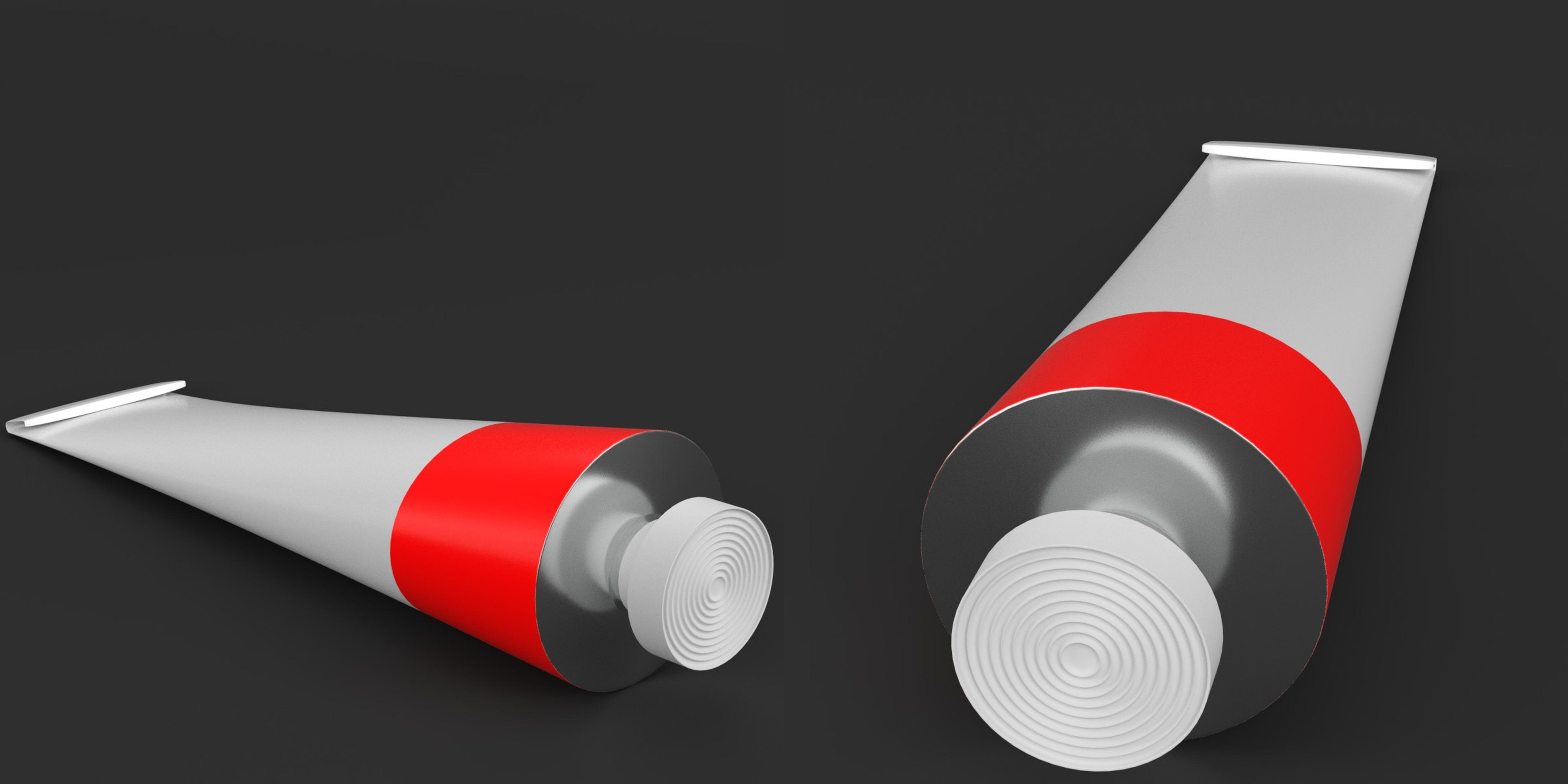 3D paint tube model - TurboSquid 1488866