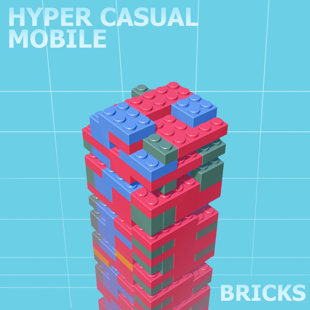 3D Hyper Casual Bricks - TurboSquid 1570846