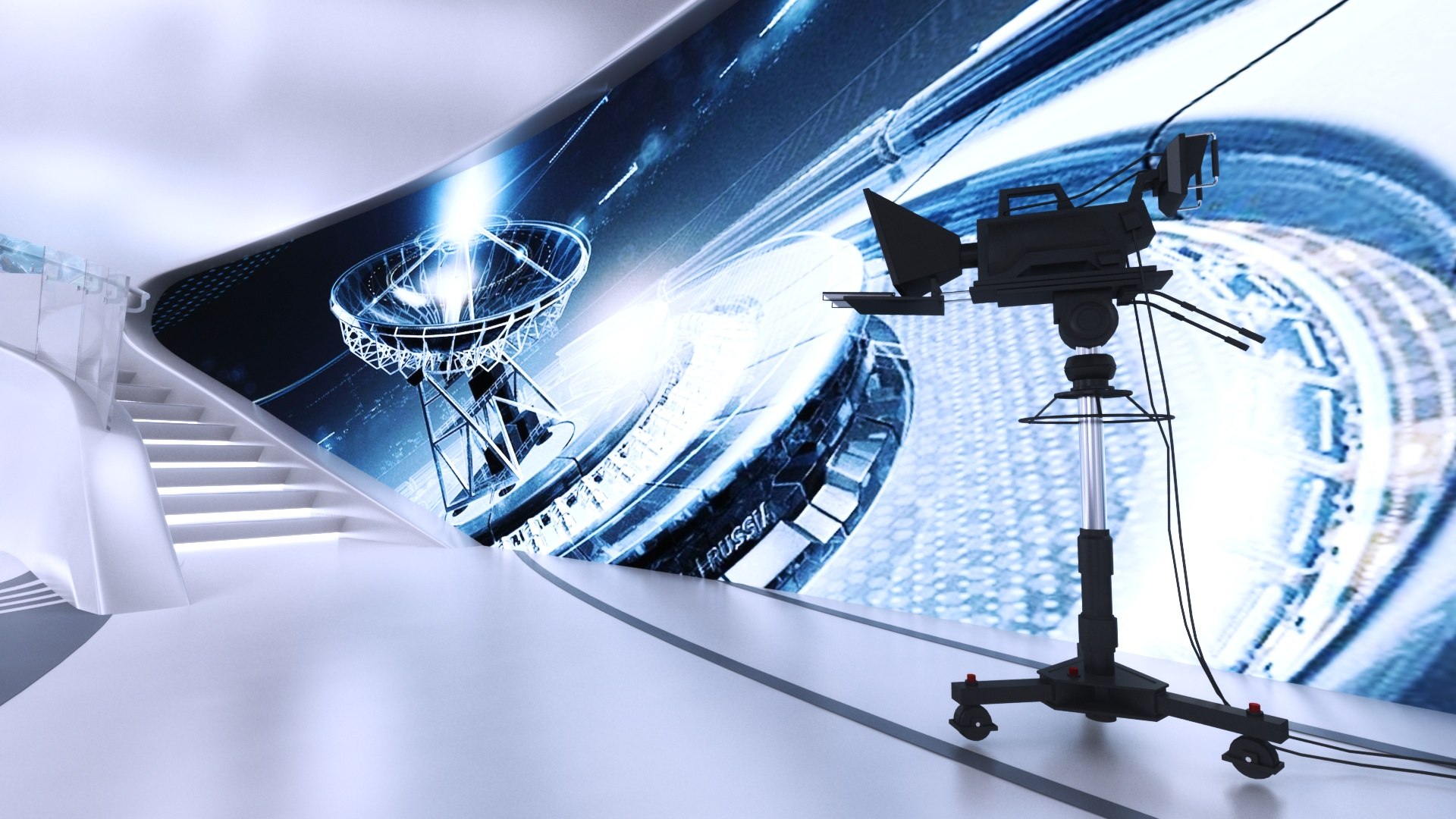 Futuristic Tv Studio 4 3D Model - TurboSquid 1697947