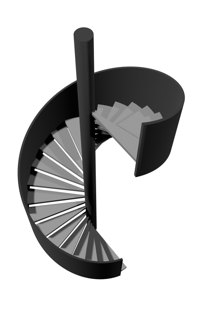 3D Model Spiral Stair 2023-0004 - TurboSquid 2079218