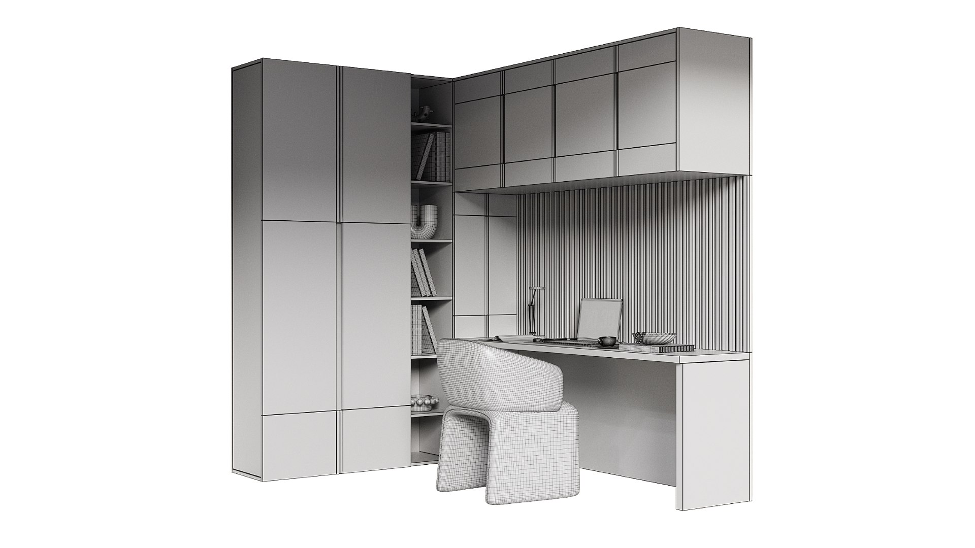 Home Office Set 009 3D Model - TurboSquid 2199886