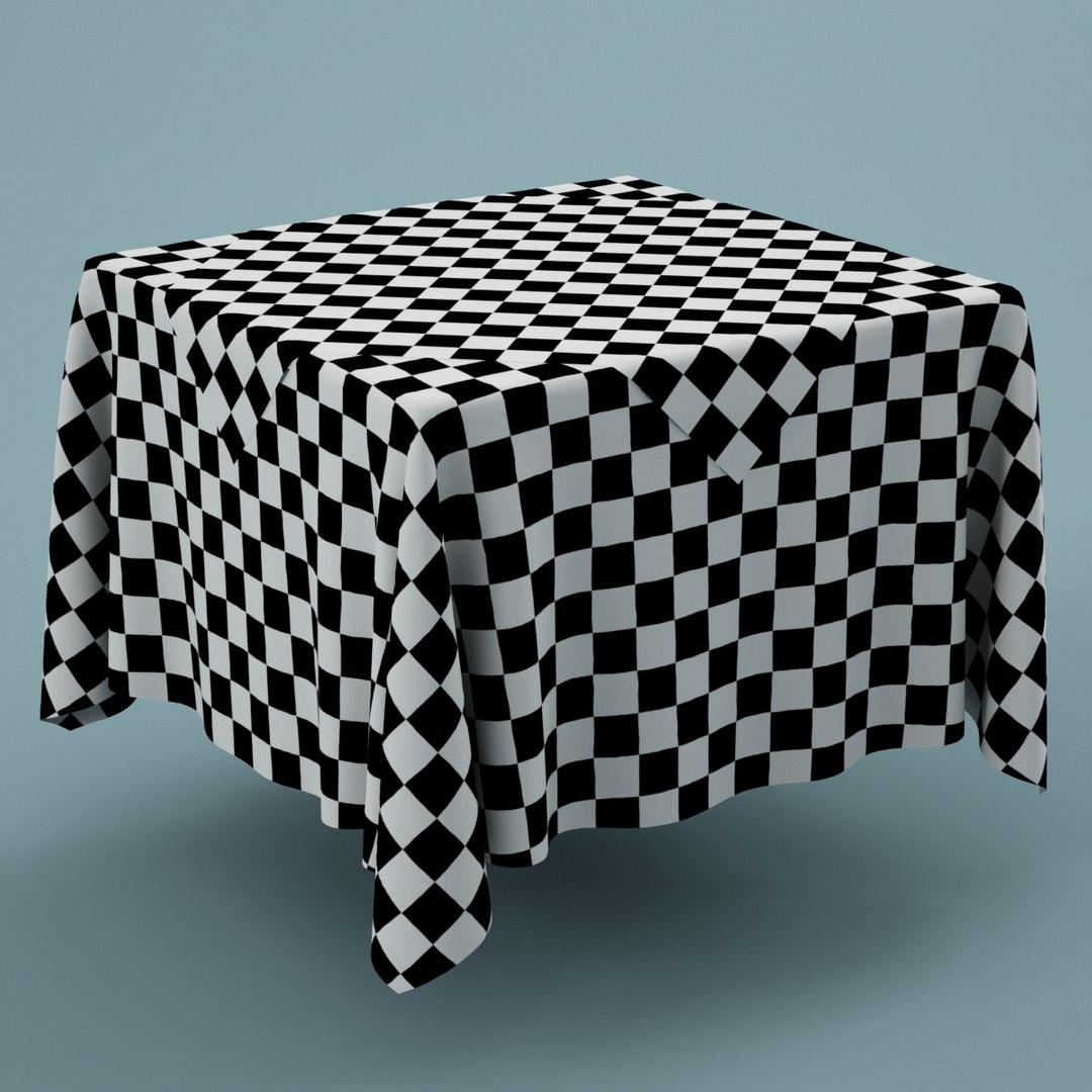 3d Cloth Tablecloth Table
