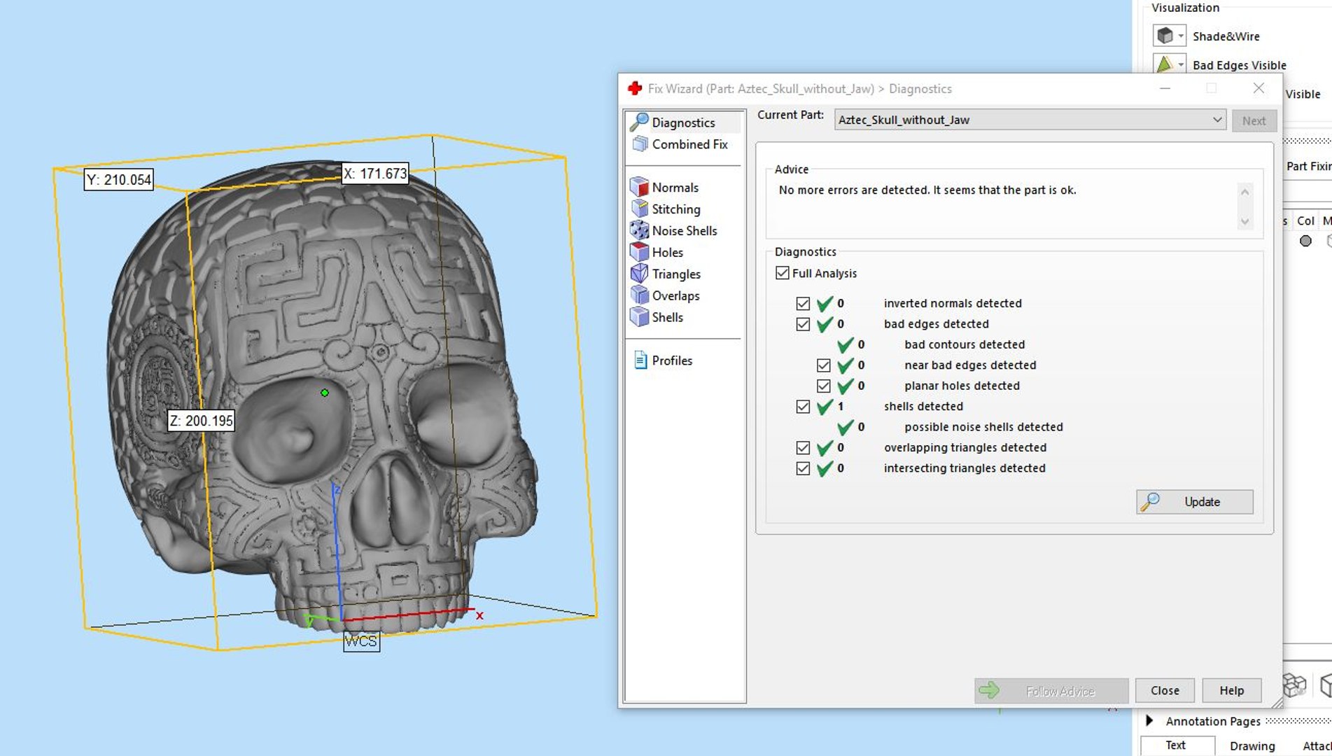 3D Aztec Skull Version 1 - TurboSquid 1734550