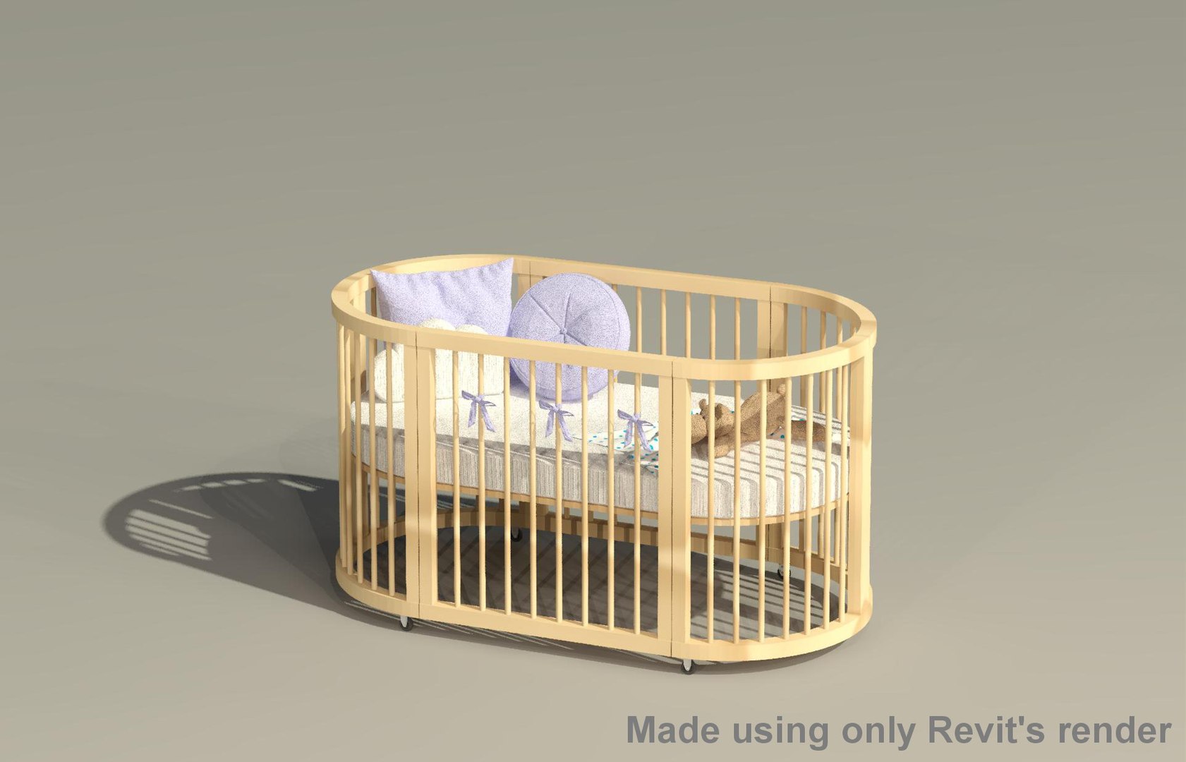 3D Baby Cot - TurboSquid 1836188