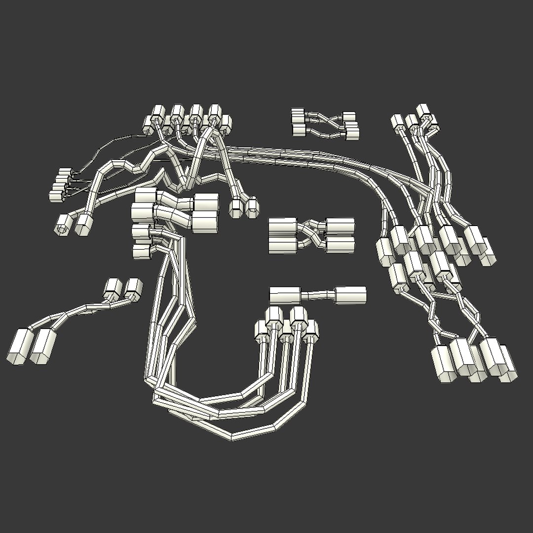 3D Model Wires Set - TurboSquid 1328551