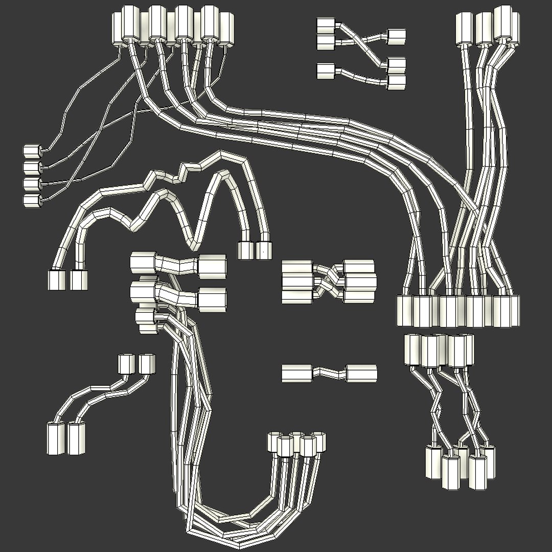 3D Model Wires Set - TurboSquid 1328551