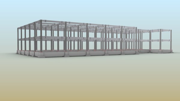 Steel Building 3D model - TurboSquid 2049706