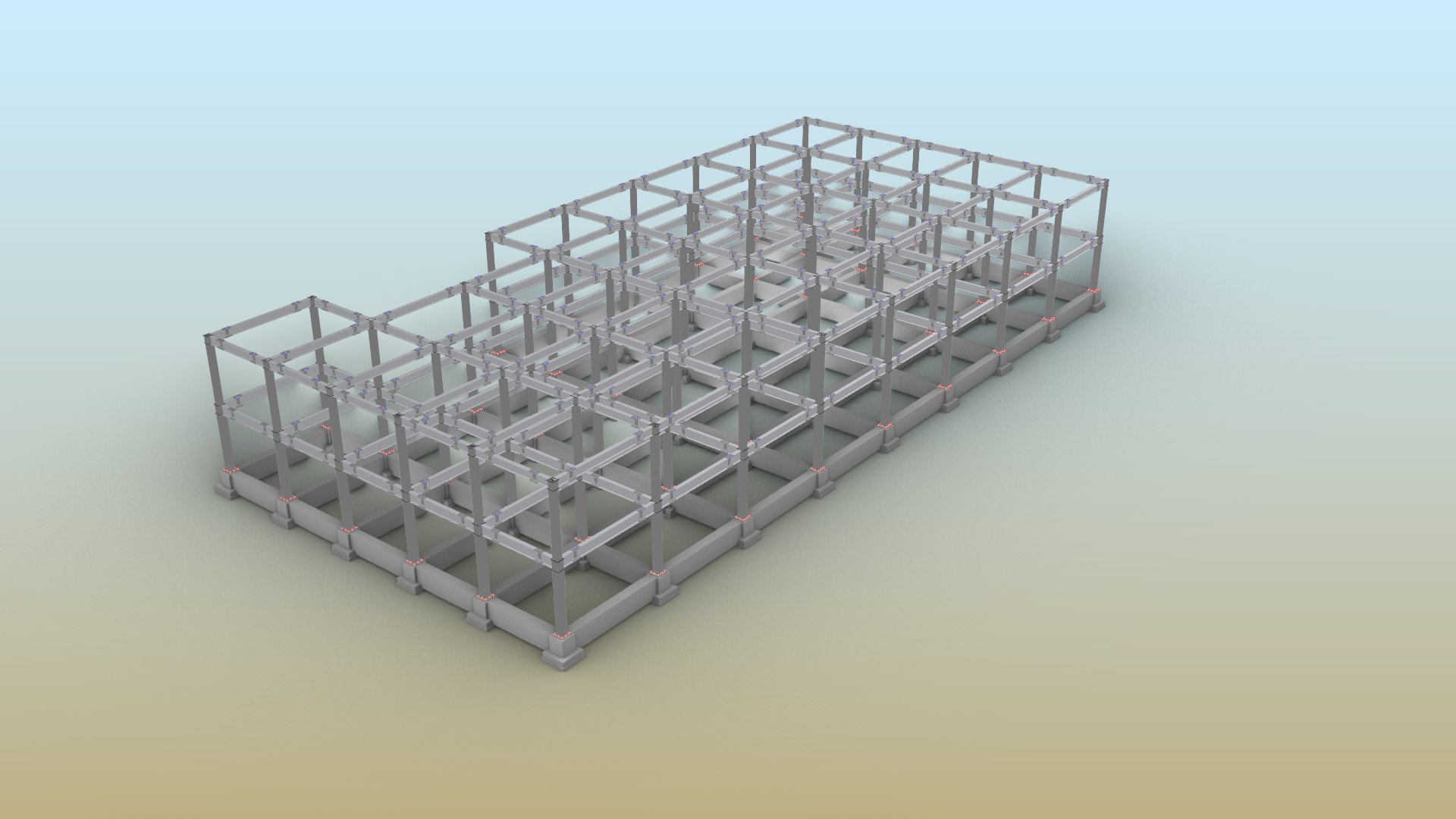 Steel Building 3D Model - TurboSquid 2049706