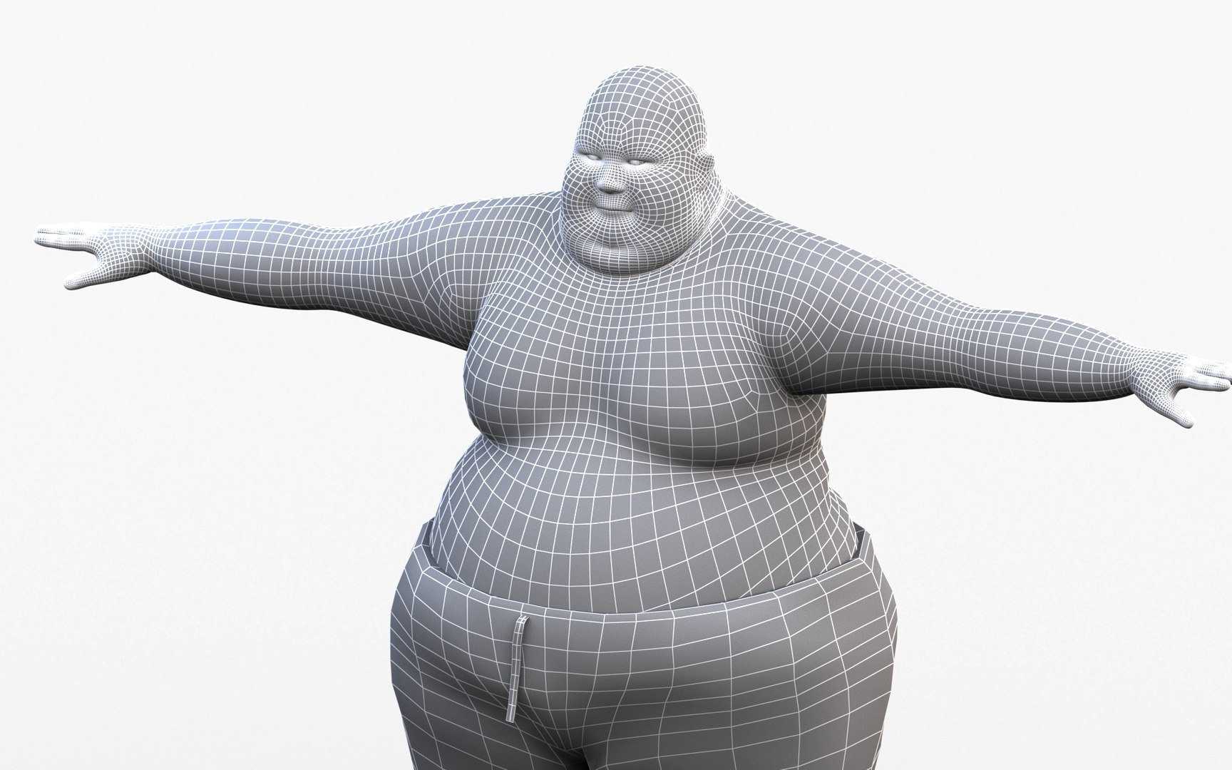 Fat man 3D model - TurboSquid 1523861