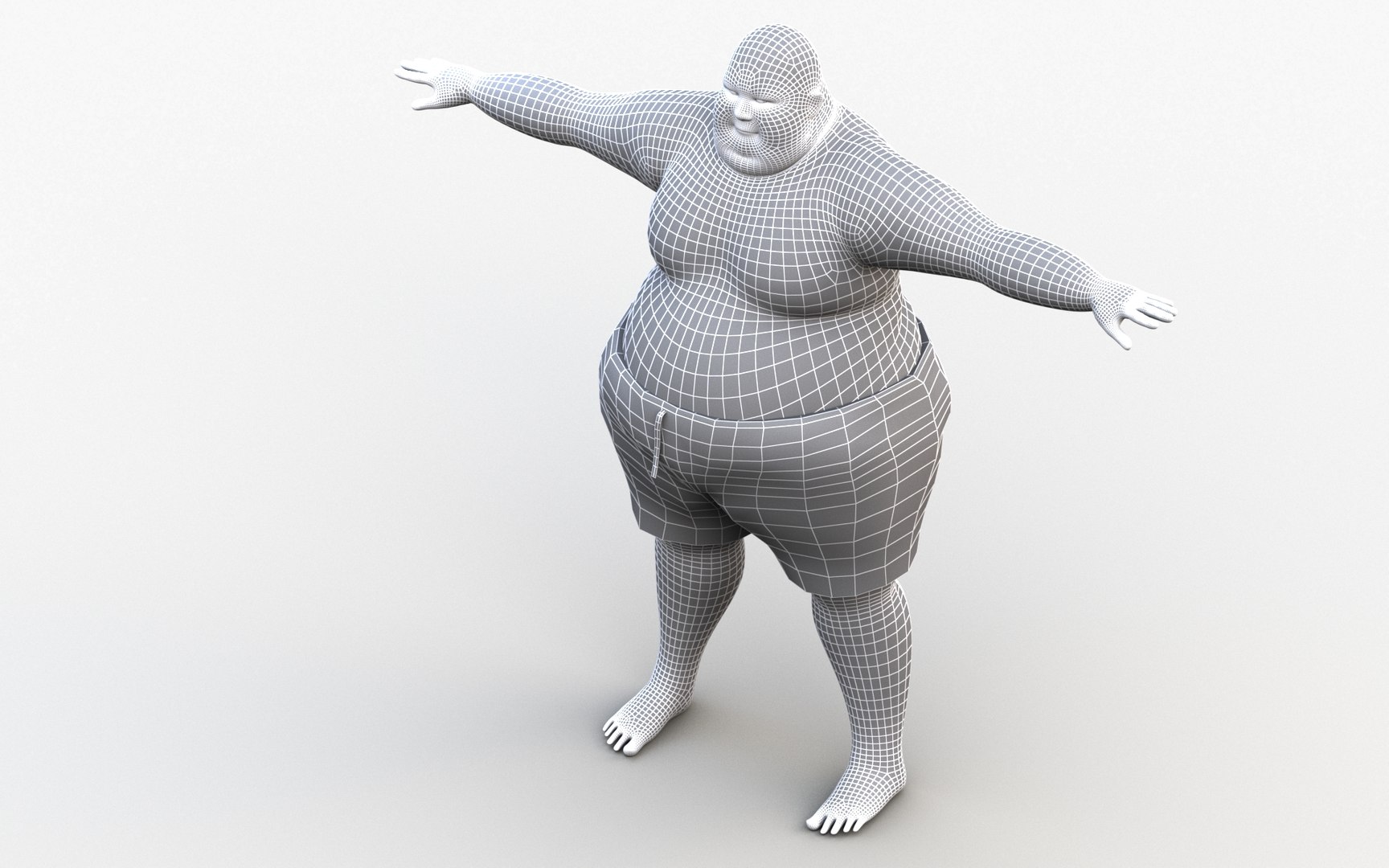 Fat man 3D model - TurboSquid 1523861