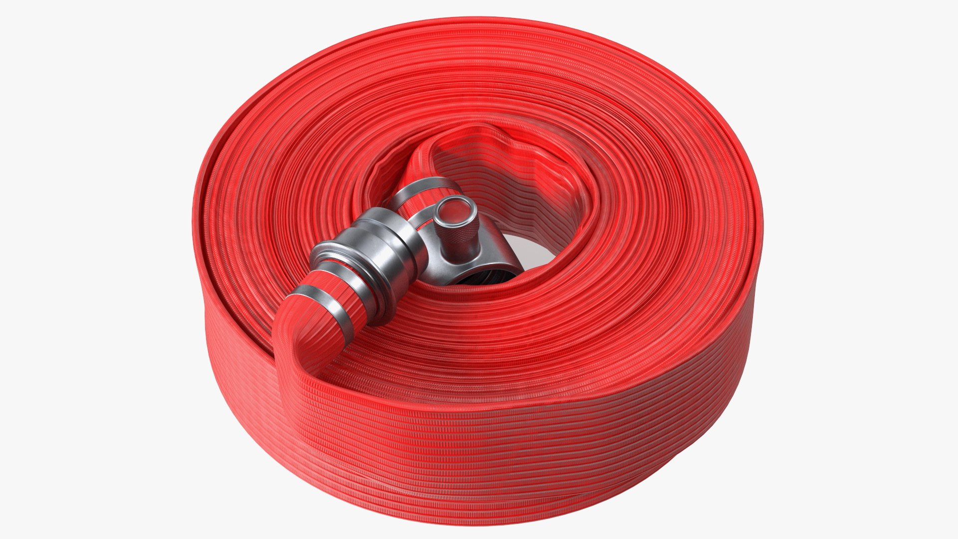 Neatly Coiled Fire Hose Red 3D model - TurboSquid 1836654