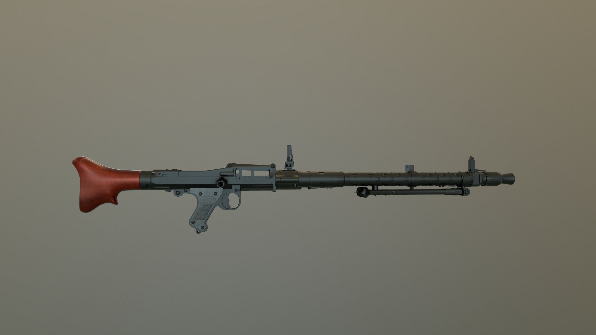 3D Mg34 Weapon Model - TurboSquid 1704104