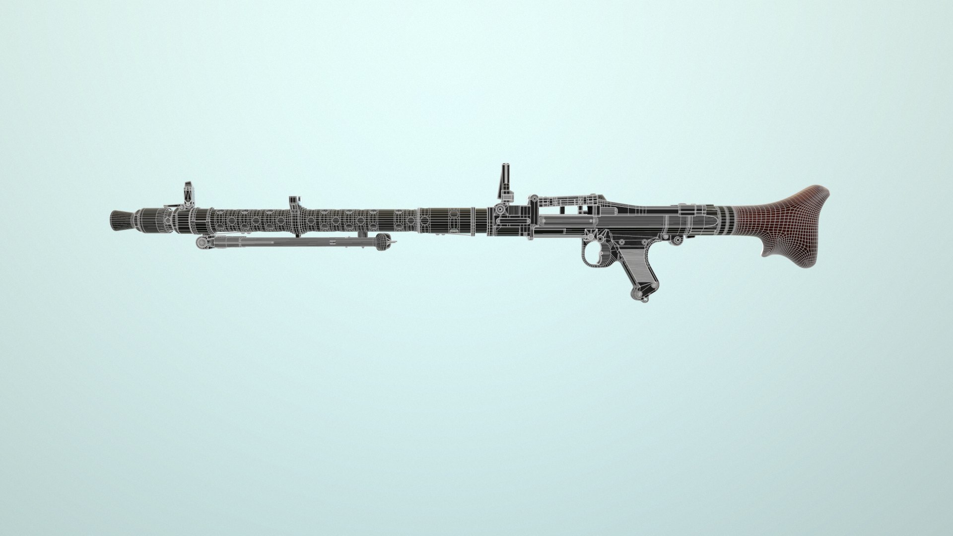 3D Mg34 Weapon Model - TurboSquid 1704104