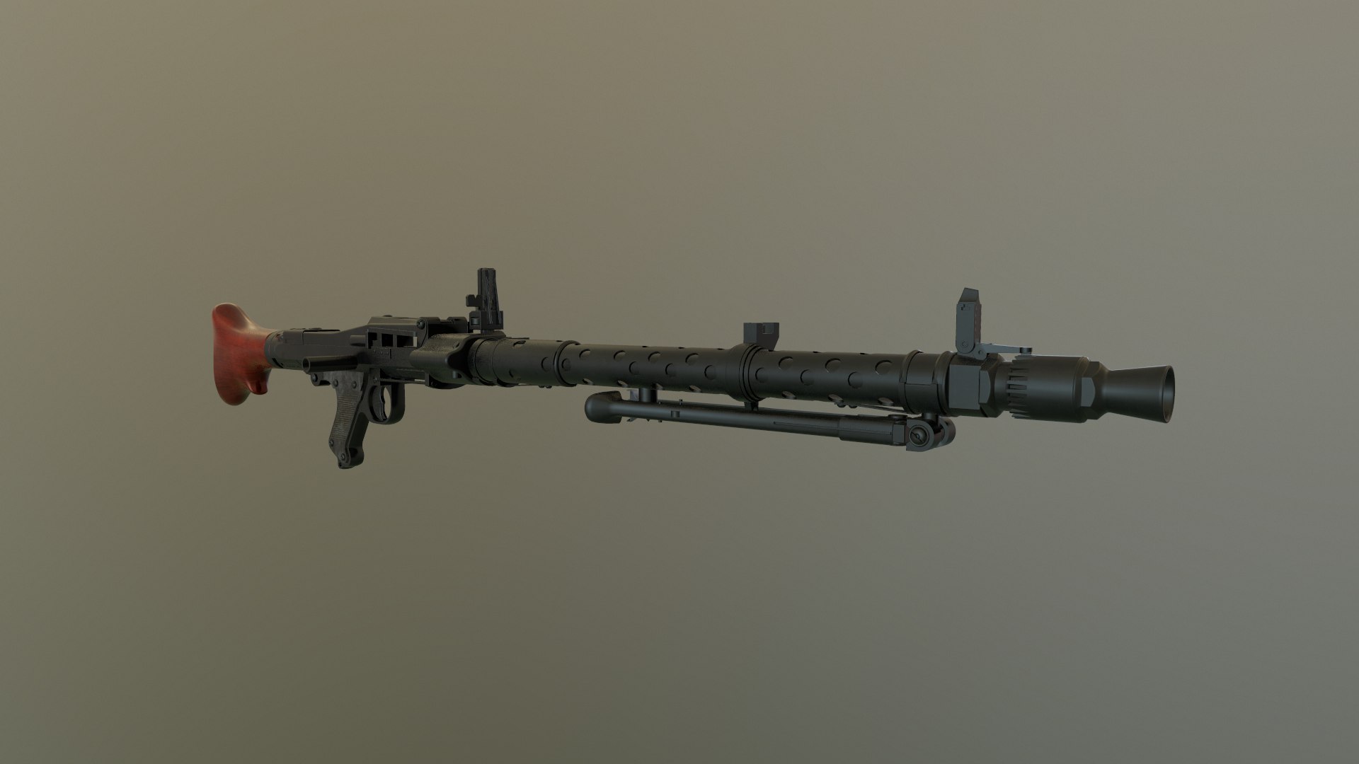 3D Mg34 Weapon Model - TurboSquid 1704104
