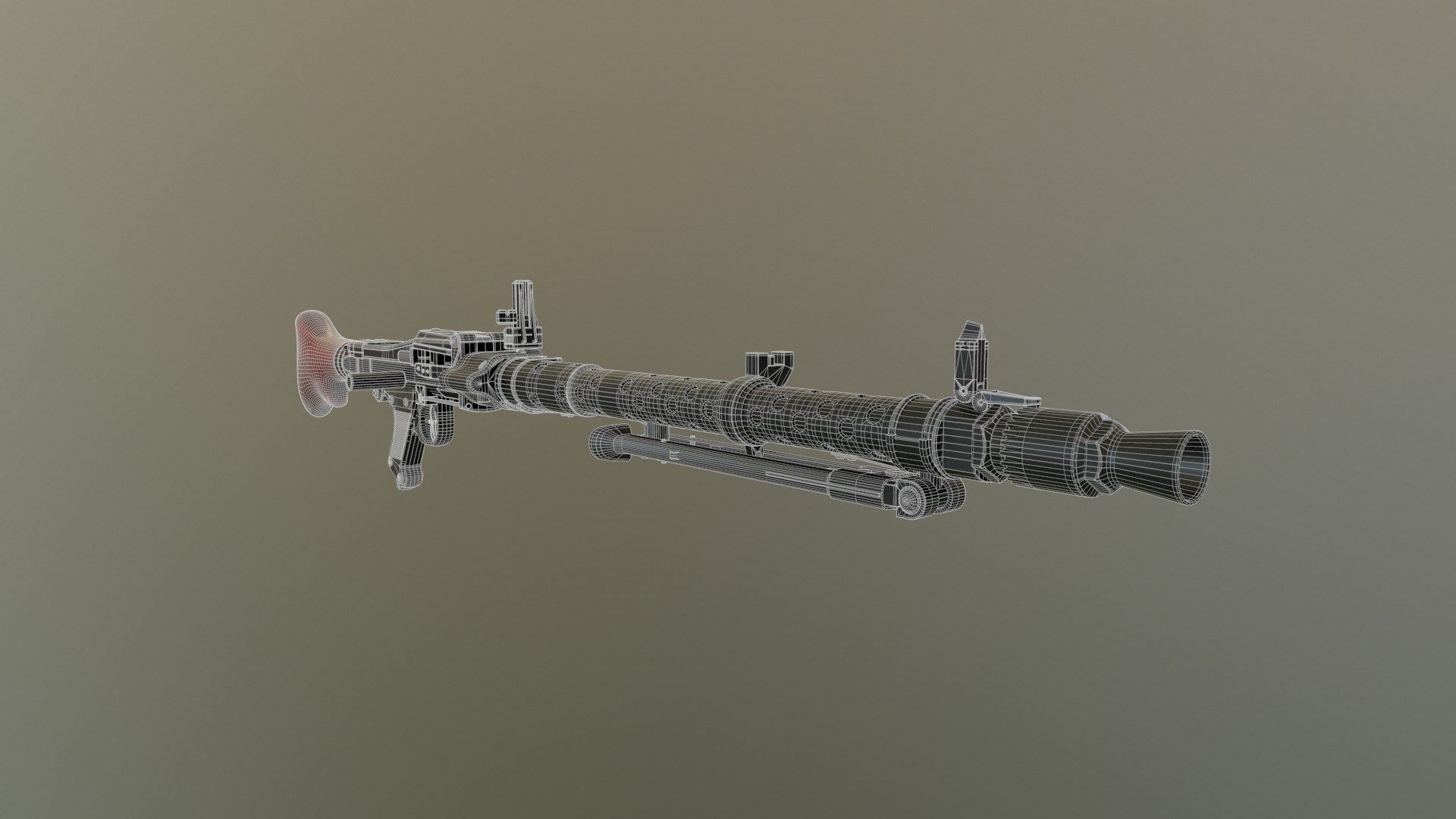 3D Mg34 Weapon Model - TurboSquid 1704104