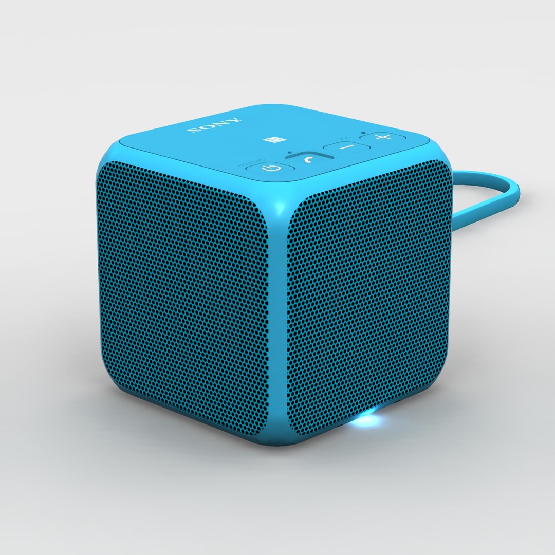 Sony Srs-x11 Blue Bluetooth 3d Model