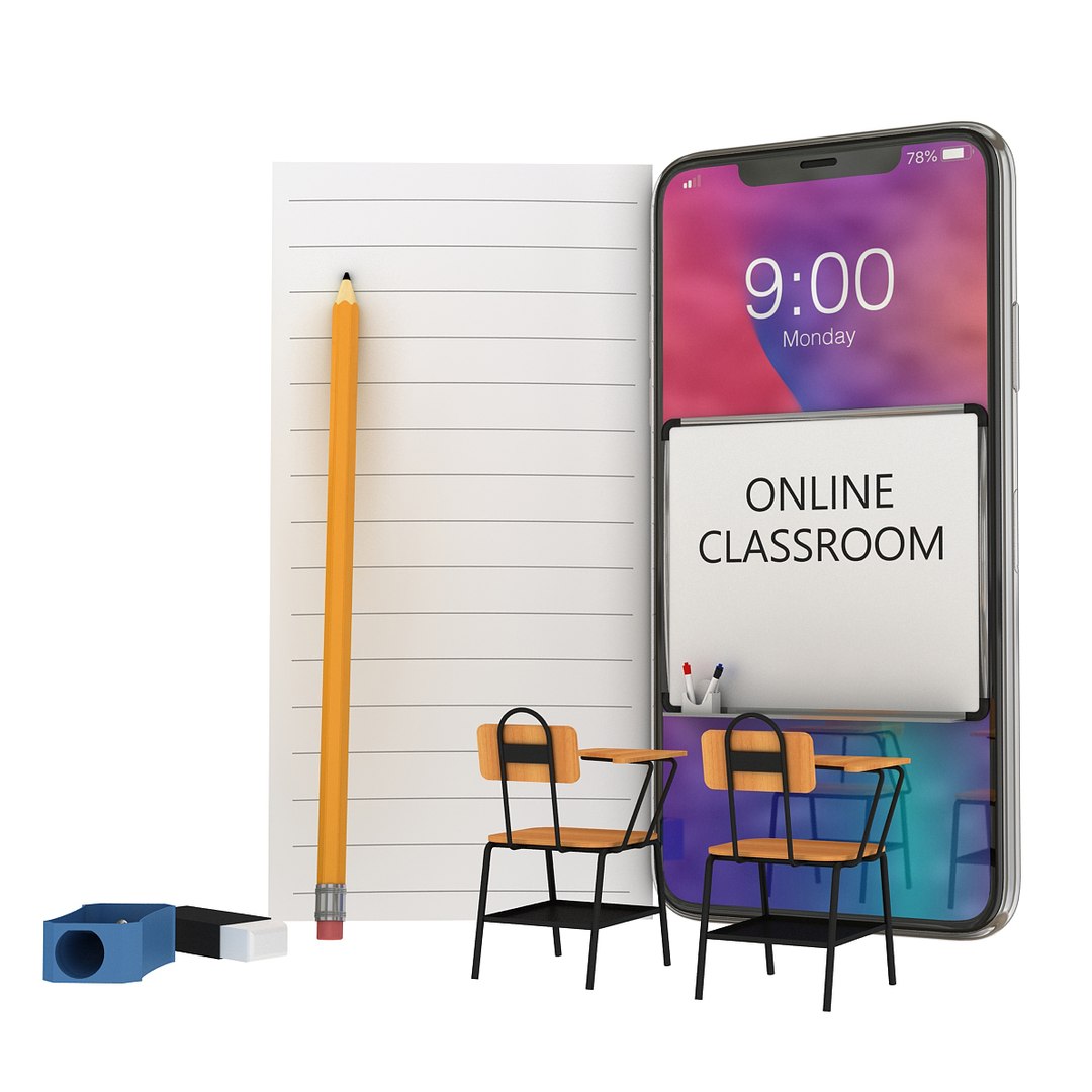 Online Classroom 3D Model - TurboSquid 1647923