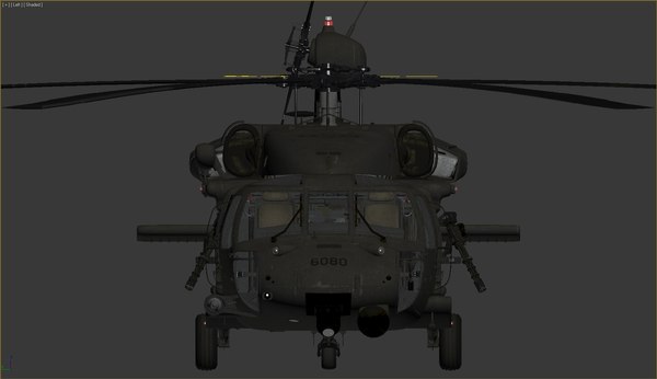 3d black hawk pave transporting model