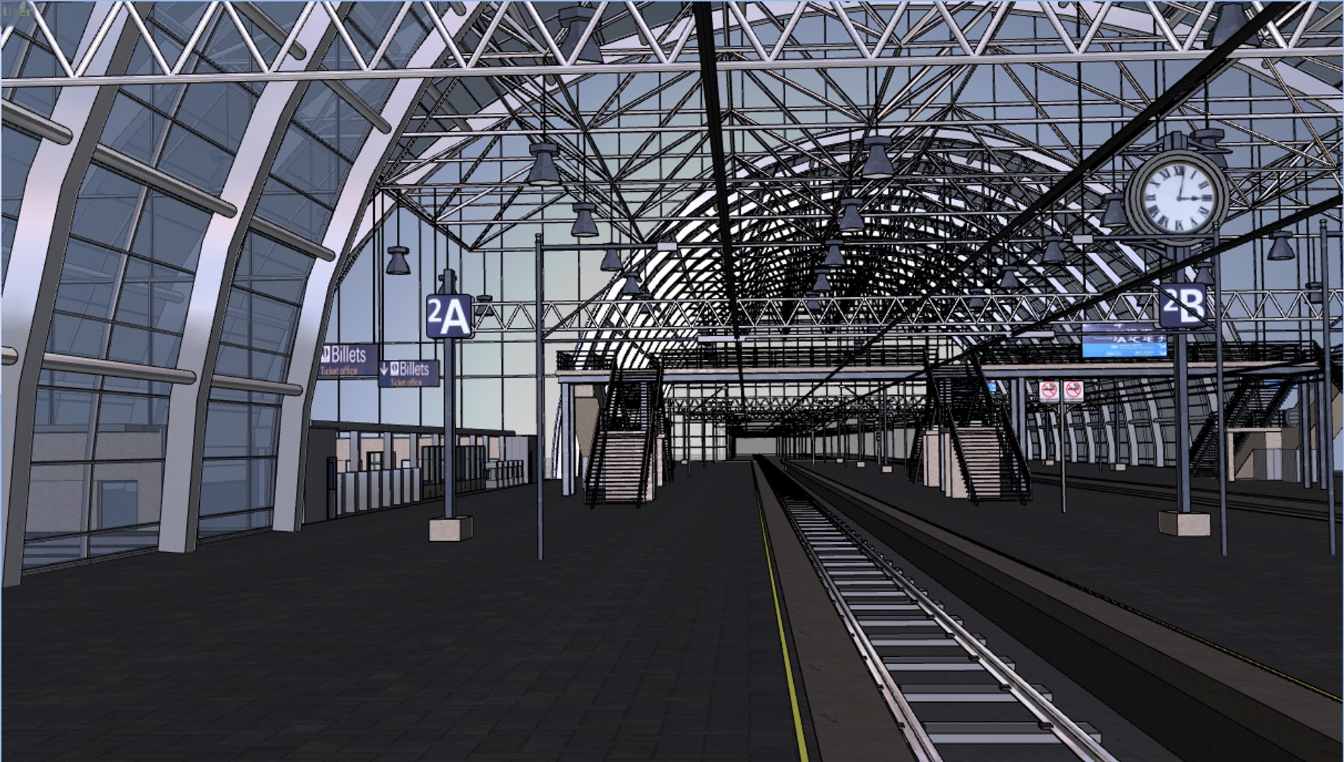 train station 3d model