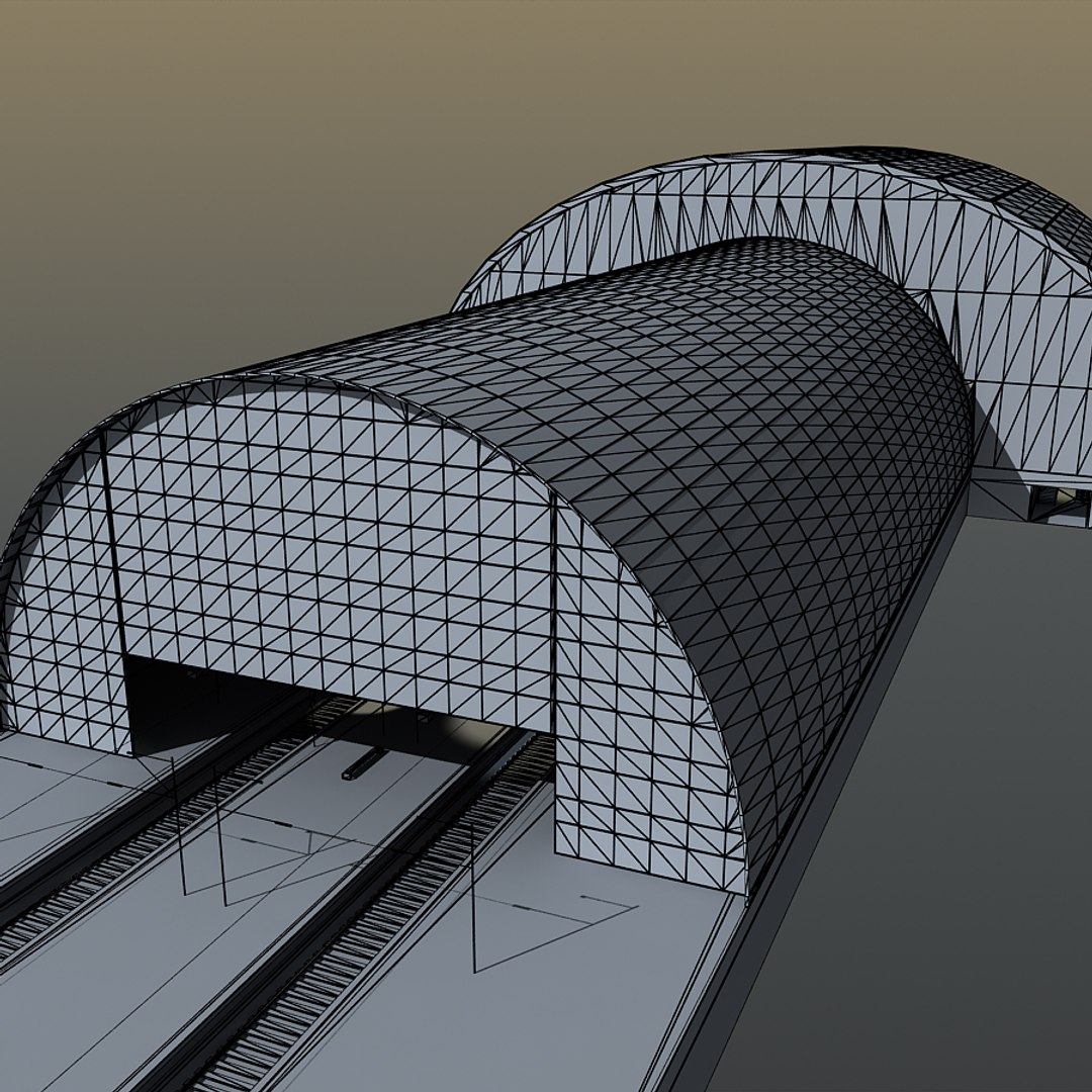 train station 3d model