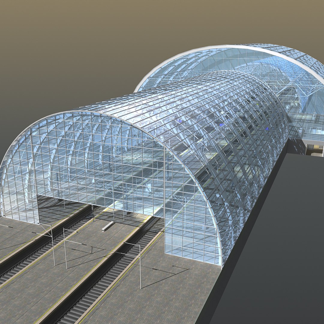 train station 3d model