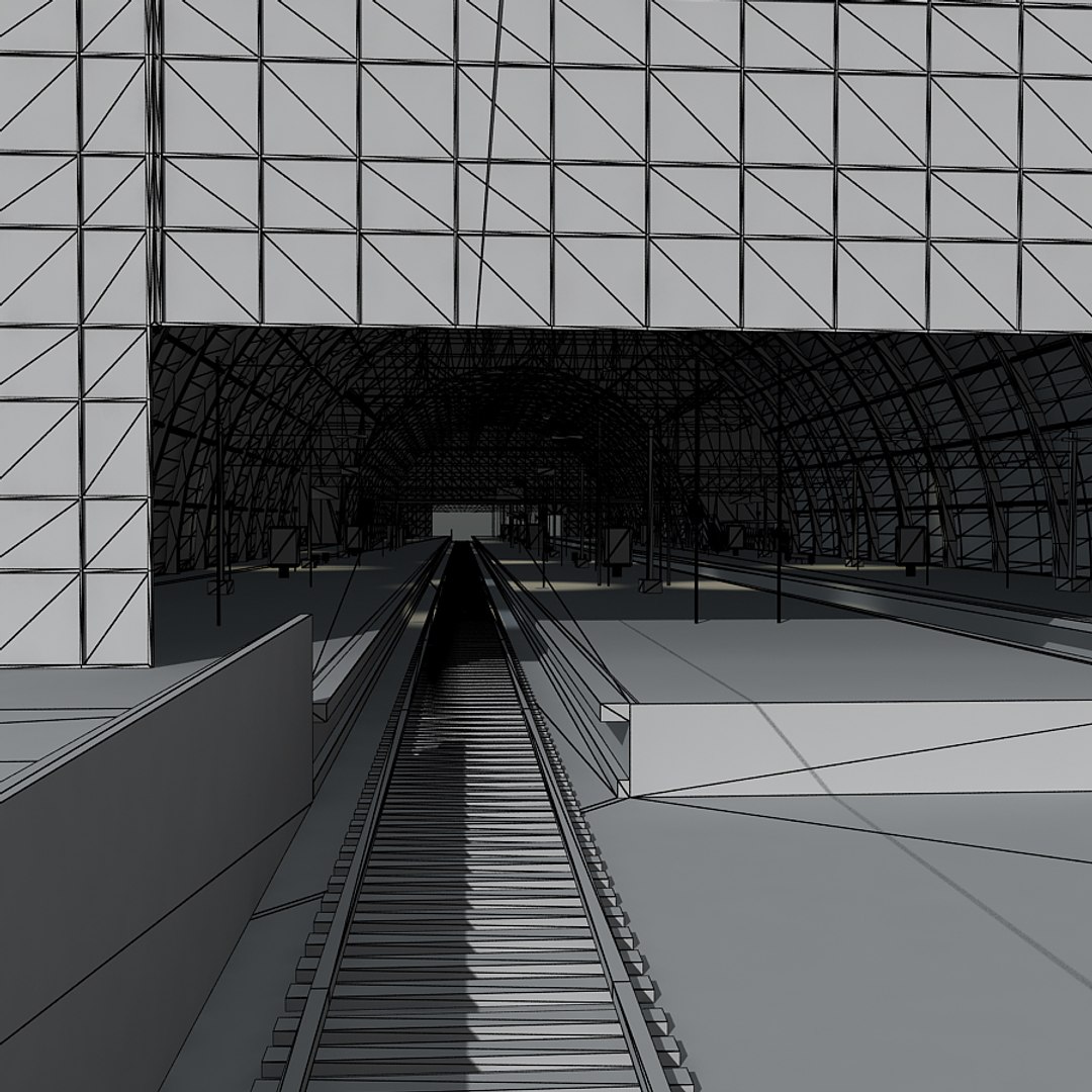 train station 3d model