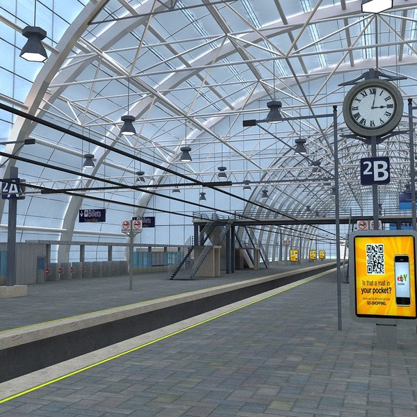 Railway Station 3D Models for Download | TurboSquid