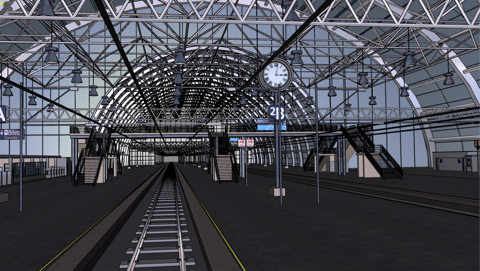 train station 3d model