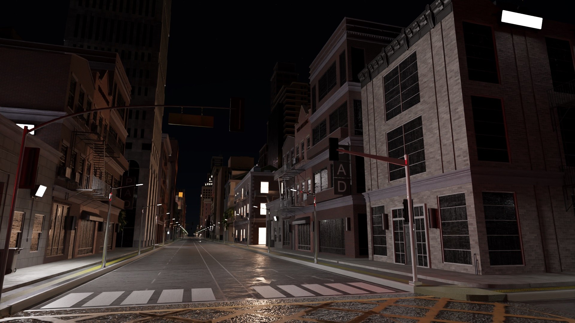 CITY STREET Model - TurboSquid 2315620
