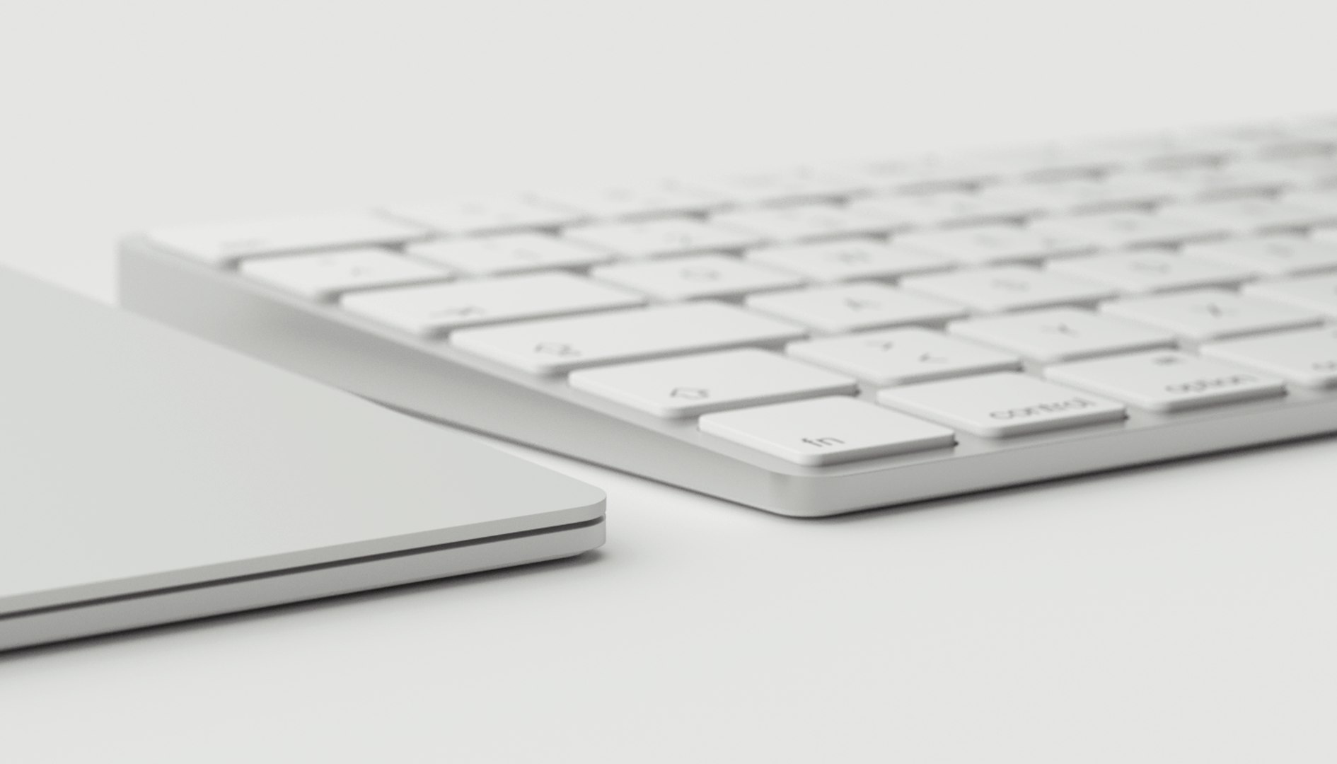 3d Model Apple Magic Keyboard 2