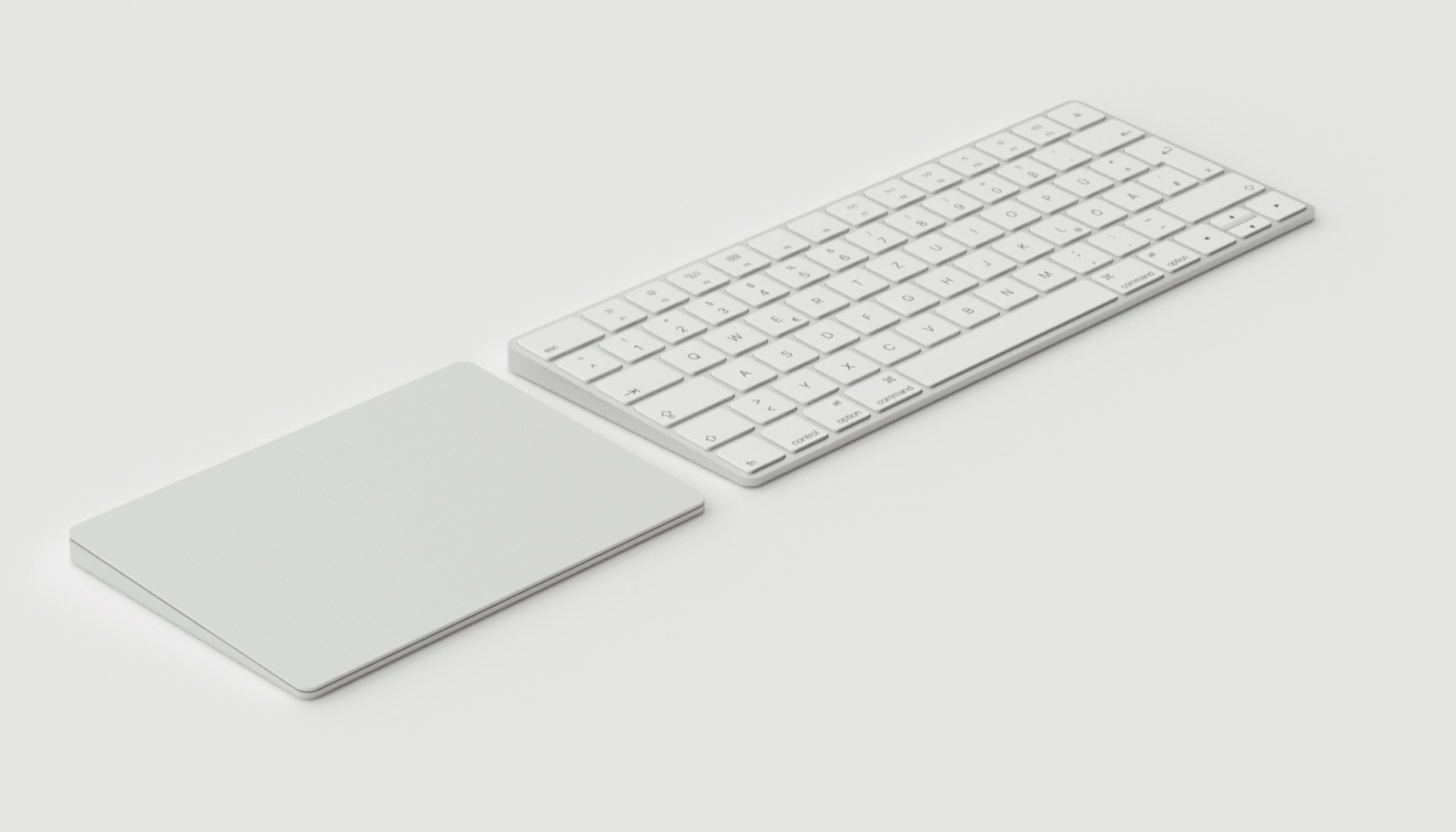3d Model Apple Magic Keyboard 2