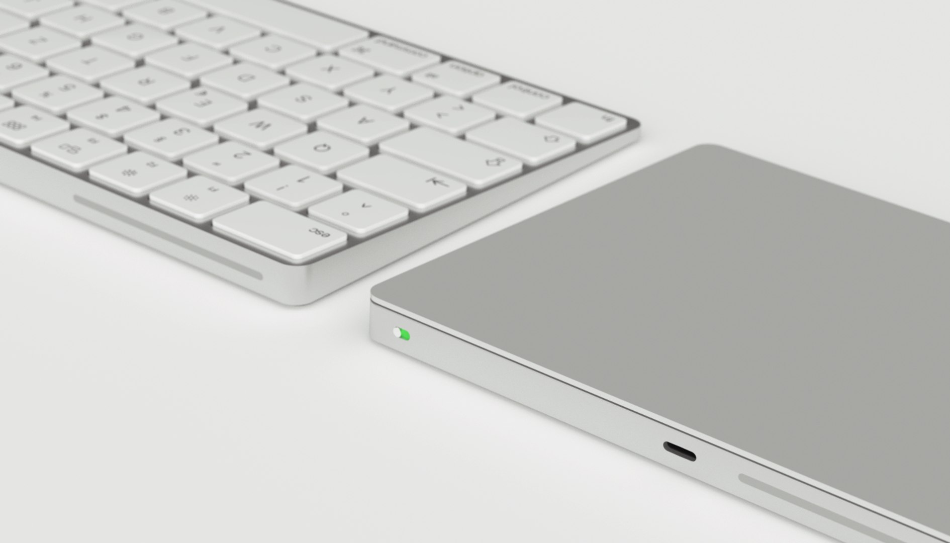 3d Model Apple Magic Keyboard 2